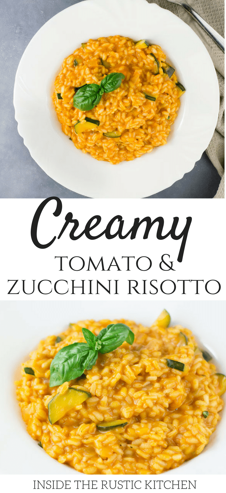 Creamy Tomato Risotto - Inside The Rustic Kitchen