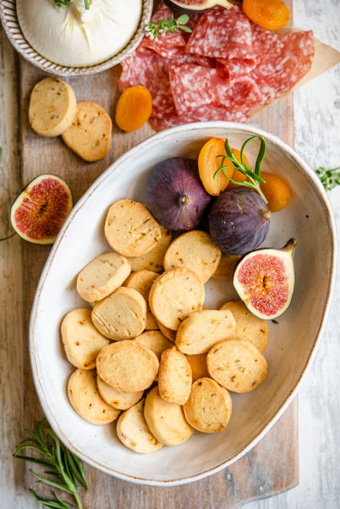 Parmesan Cheese Cookies (Savoury Shortbread) - Inside The Rustic Kitchen