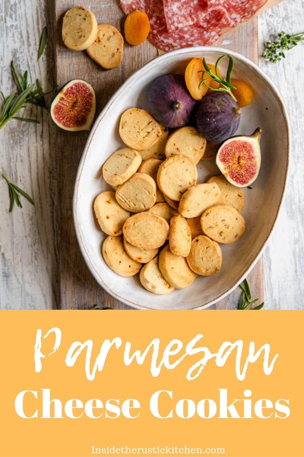 Parmesan Cheese Cookies (Savoury Shortbread) - Inside The Rustic Kitchen