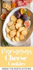 Parmesan Cheese Cookies (Savoury Shortbread) - Inside The Rustic Kitchen