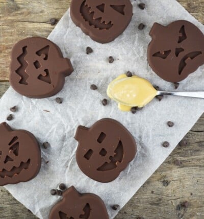 Chocolate Peanut Butter Pumpkins - Inside The Rustic Kitchen
