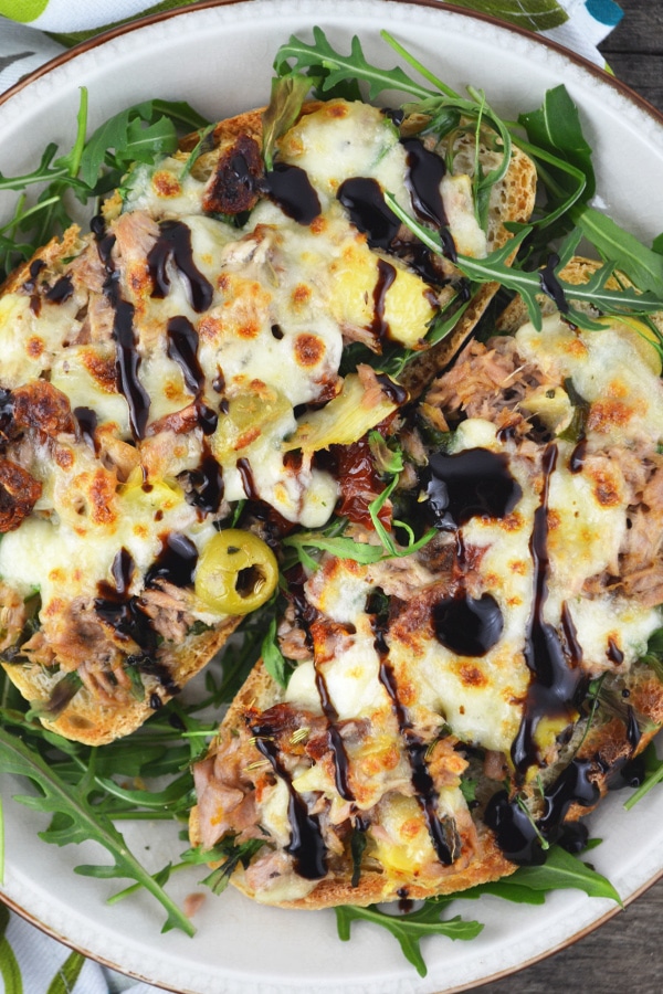Mediterranean Tuna Melt - Inside The Rustic Kitchen