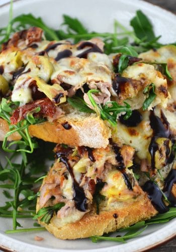 Mediterranean Tuna Melt - Inside The Rustic Kitchen