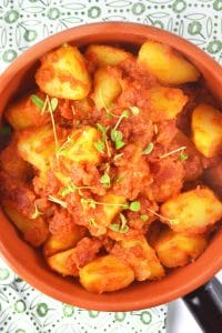 Patate Rifatte - A potato side dish with Tomato and Marjoram - Inside ...
