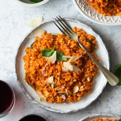 Creamy Tomato Risotto - Inside The Rustic Kitchen