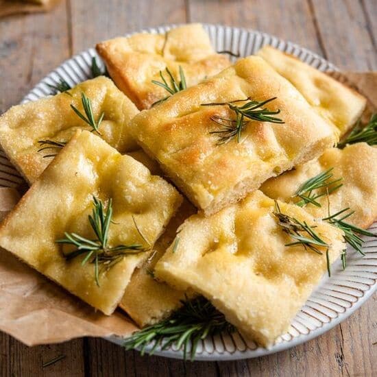 Rosemary Focaccia Bread - Inside The Rustic Kitchen