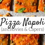 Anchovy Pizza with Capers (Pizza Napoli) - Inside The Rustic Kitchen