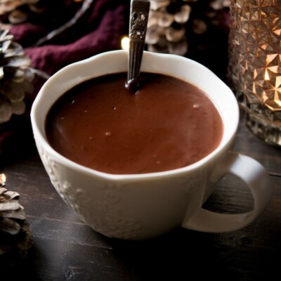 Italian Hot Chocolate - Thick and Decadent - Inside The Rustic Kitchen