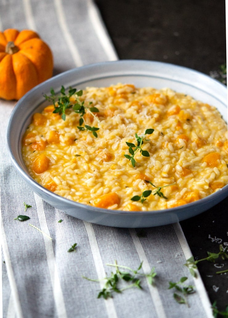 Easy Squash Risotto With Thyme - Inside The Rustic Kitchen