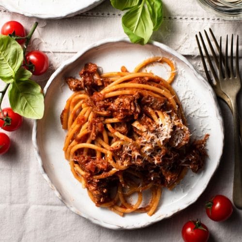 Leftover Pulled Pork Ragu - Inside The Rustic Kitchen