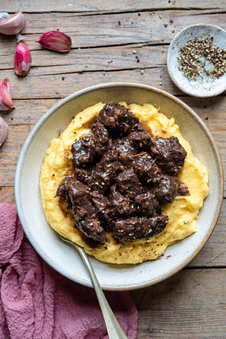 Peposo - Tuscan Red Wine Beef Stew - Inside The Rustic Kitchen