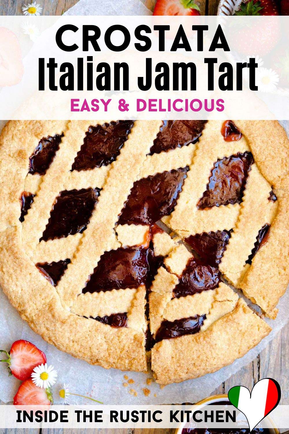 Italian Crostata (Jam Tart) - Inside The Rustic Kitchen