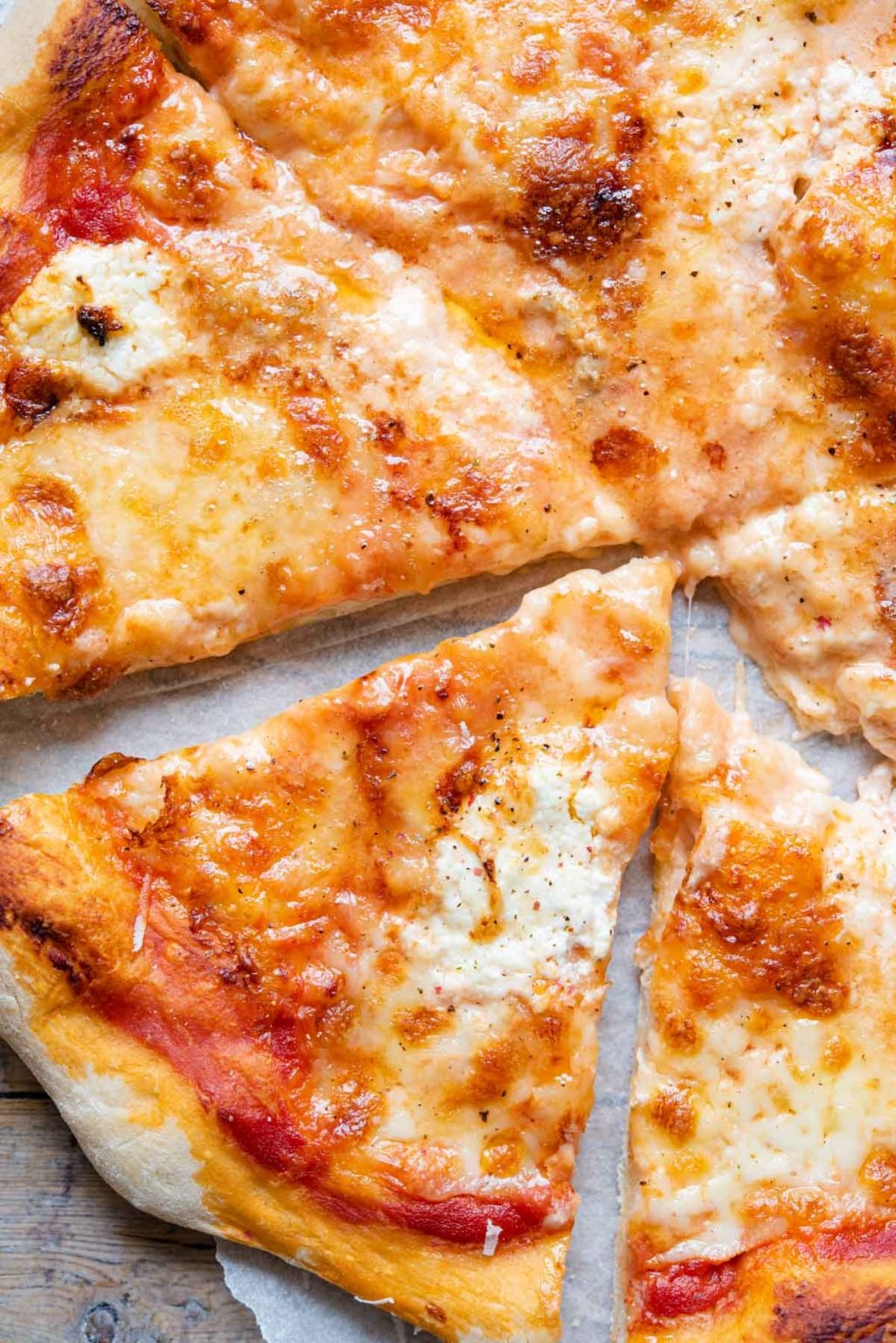 Quattro Formaggi Pizza (Four Cheese) - Inside The Rustic Kitchen