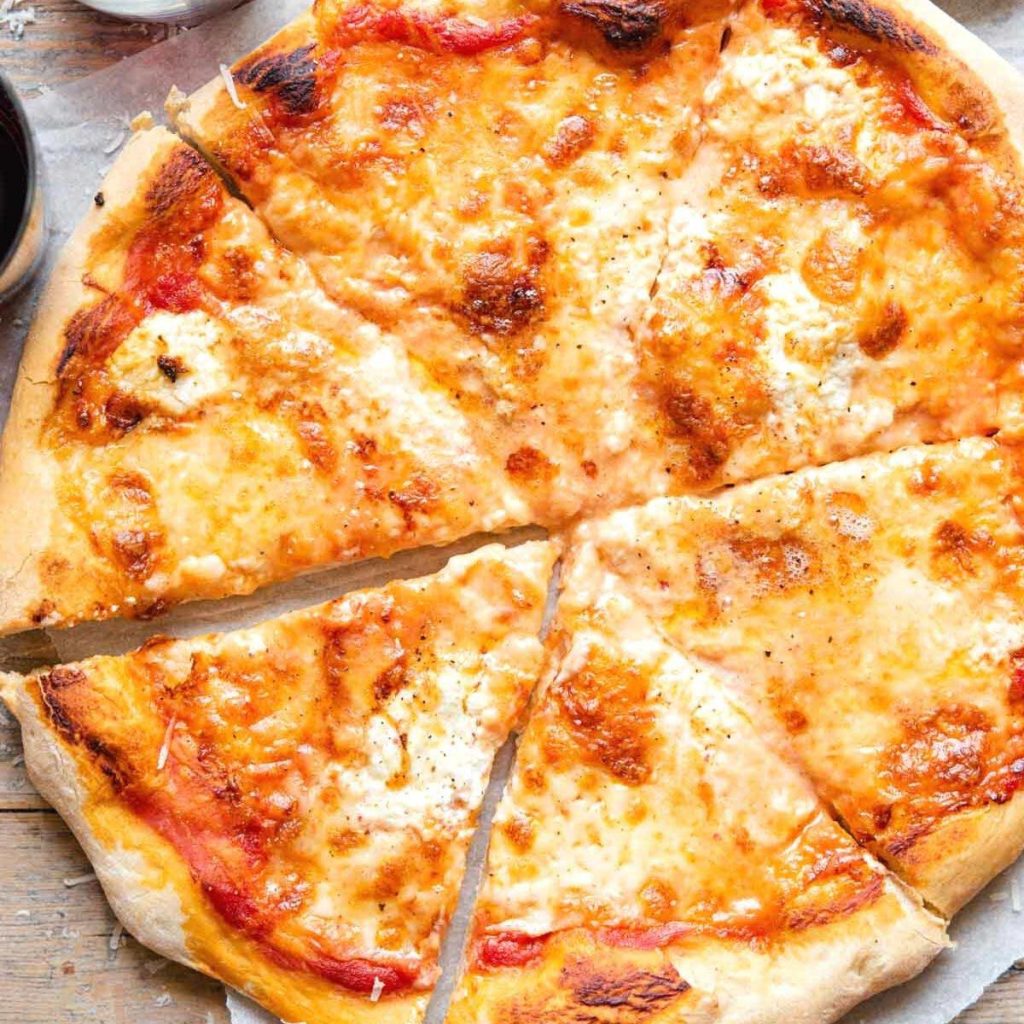 Quattro Formaggi Pizza (Four Cheese) - Inside The Rustic Kitchen