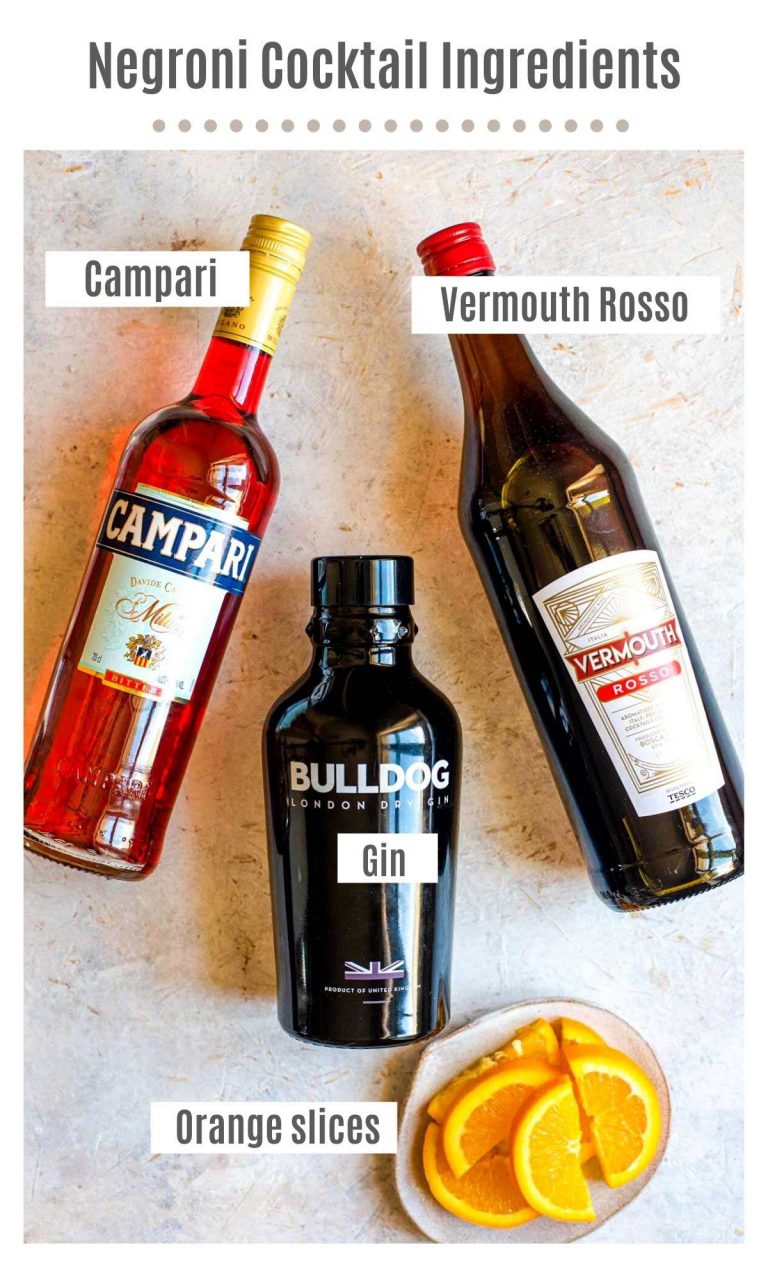 Classic Negroni Cocktail - Inside The Rustic Kitchen
