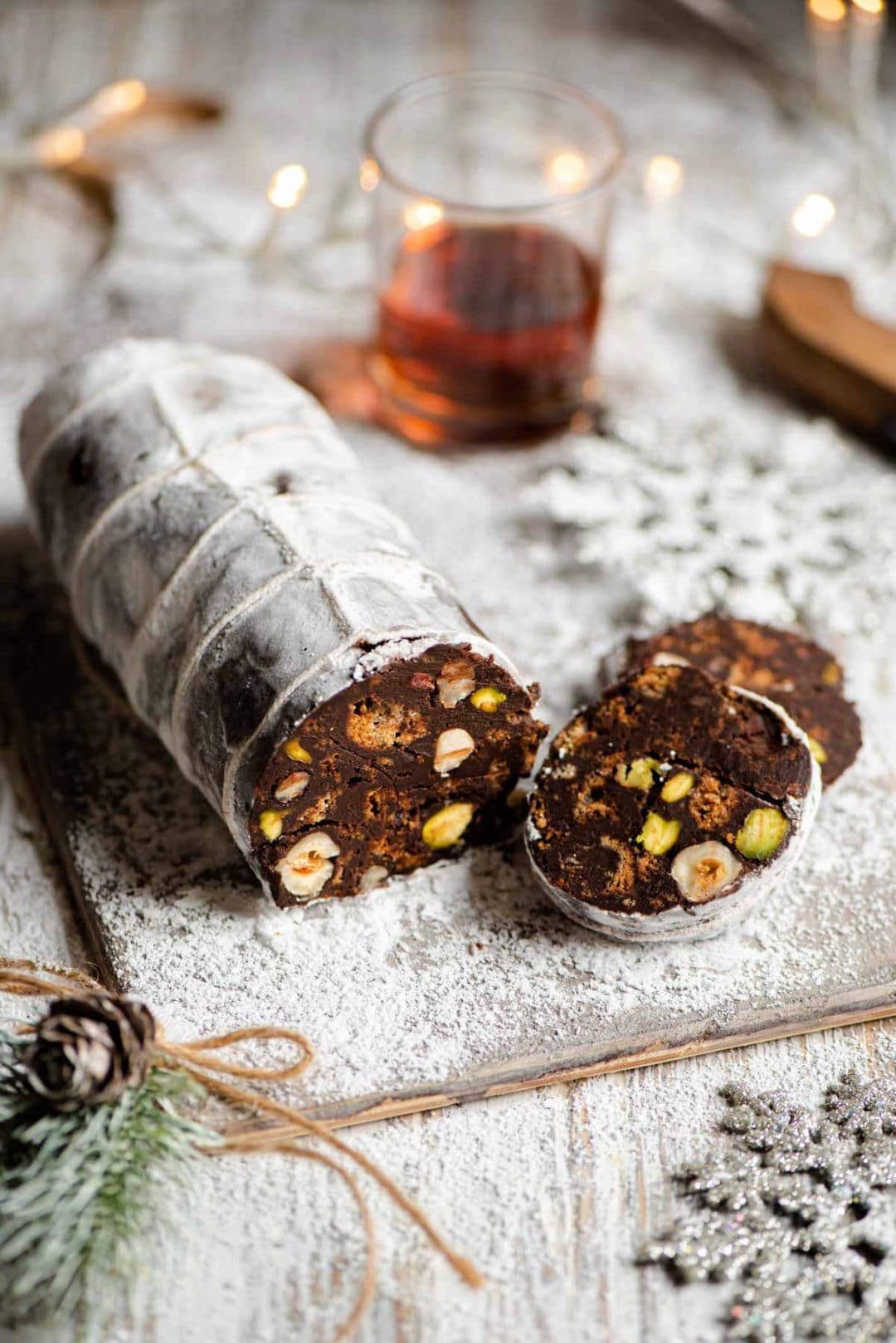 Chocolate Salami (Salame di Cioccolato) - Inside The Rustic Kitchen