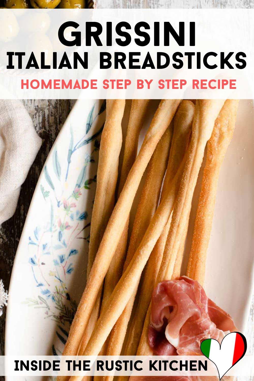 Grissini - Italian Breadsticks - Inside The Rustic Kitchen