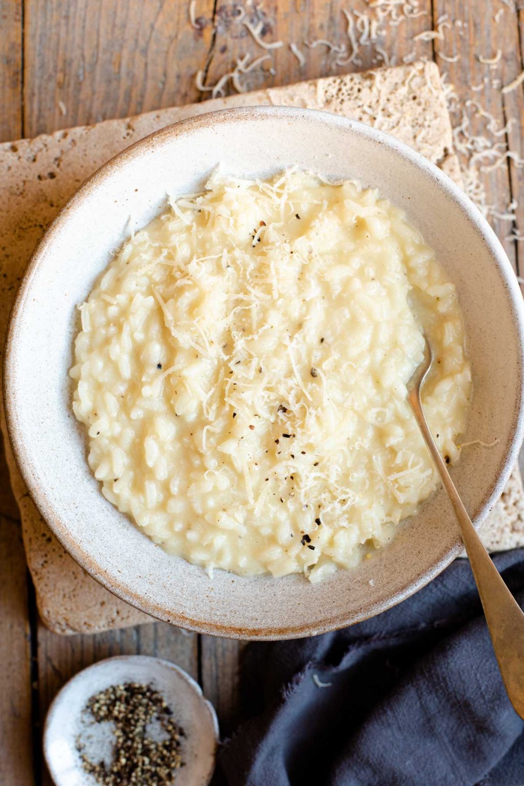 Cacio e Pepe Risotto - Inside The Rustic Kitchen