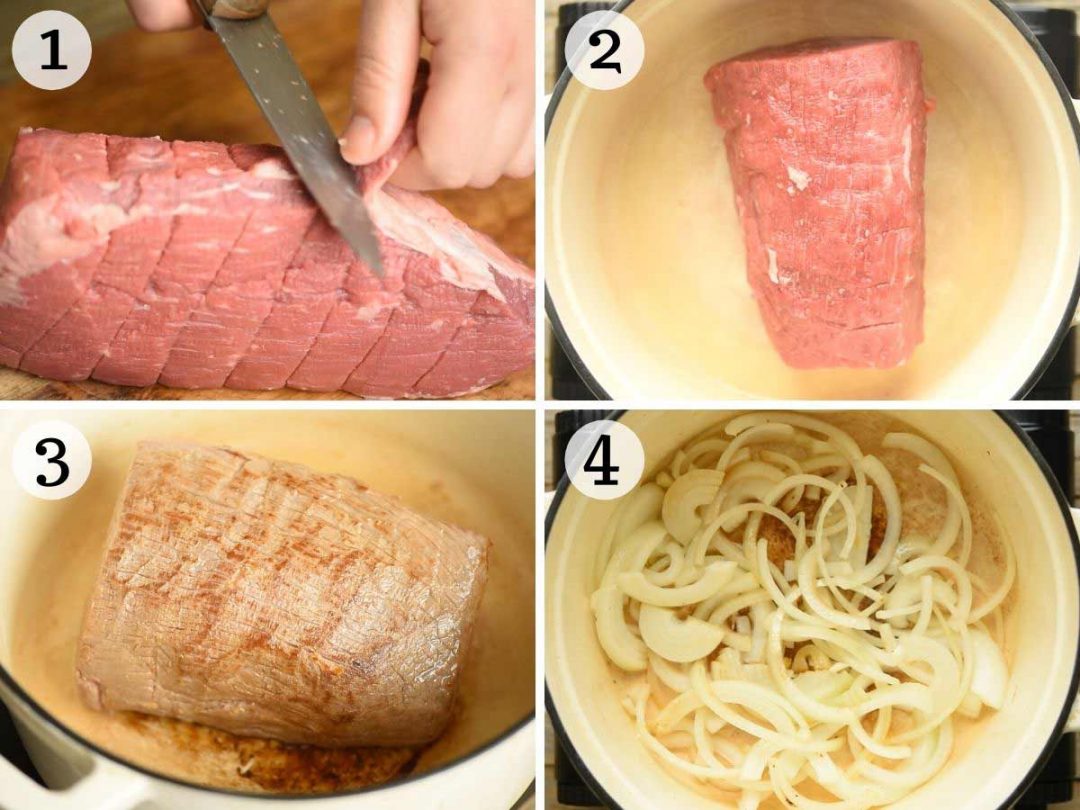 Italian Roast Beef with Marsala & Onions - Inside The Rustic Kitchen