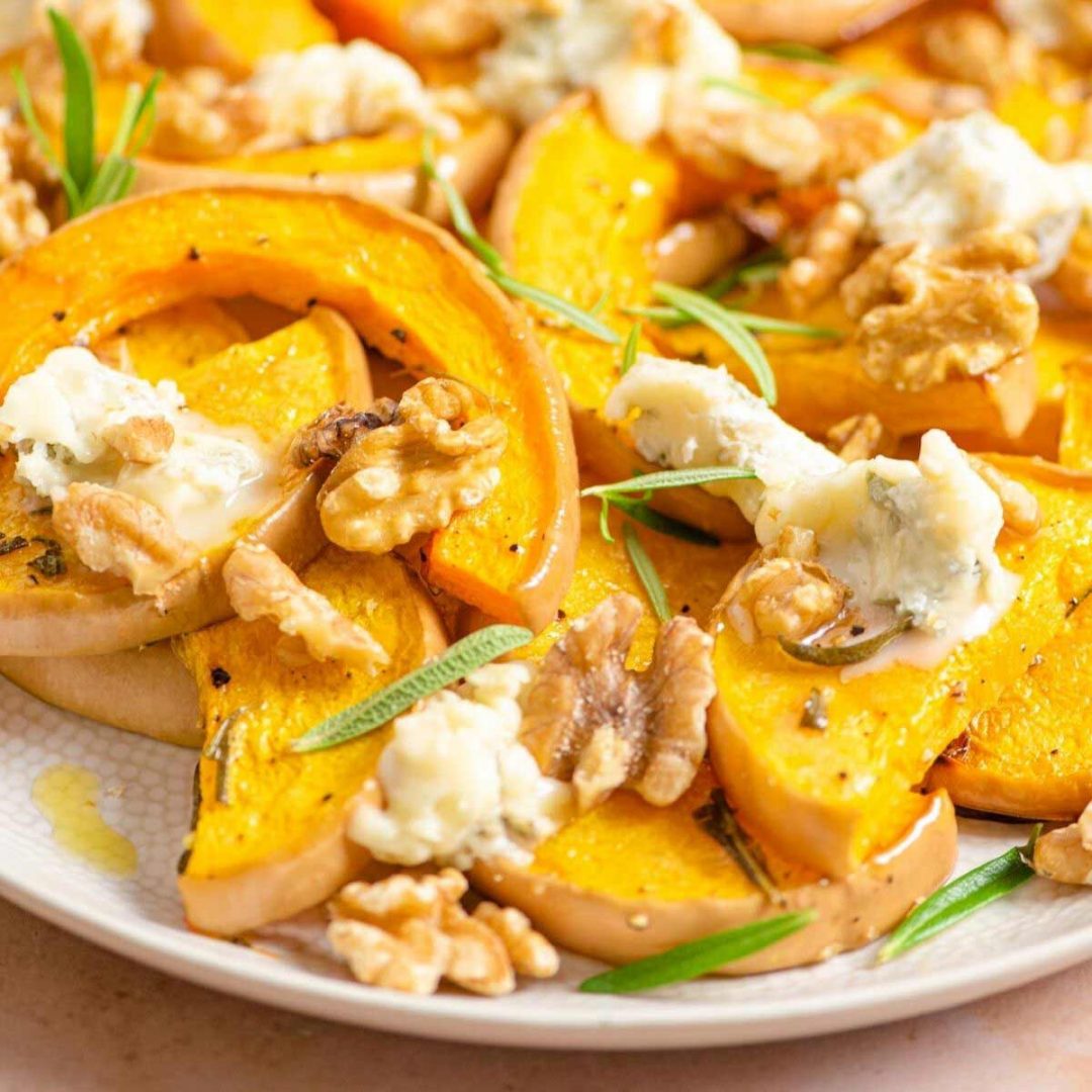 Roasted Butternut Squash with Gorgonzola & Walnuts - Inside The Rustic ...