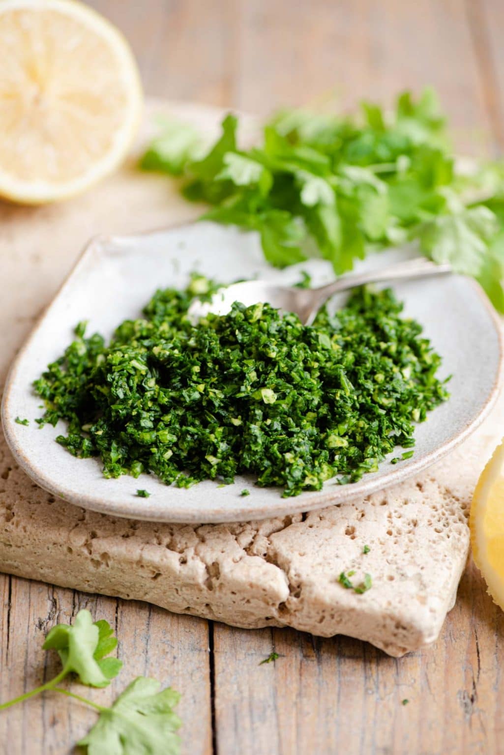 Gremolata (Italian Herb Condiment) - Inside The Rustic Kitchen