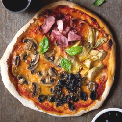 Quattro Stagioni Pizza - Four Seasons Pizza - Inside The Rustic Kitchen