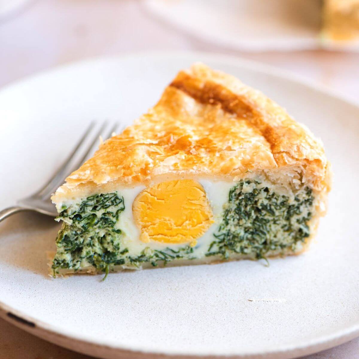Torta Pasqualina (Spinach & Ricotta Egg Pie) - Inside The Rustic Kitchen