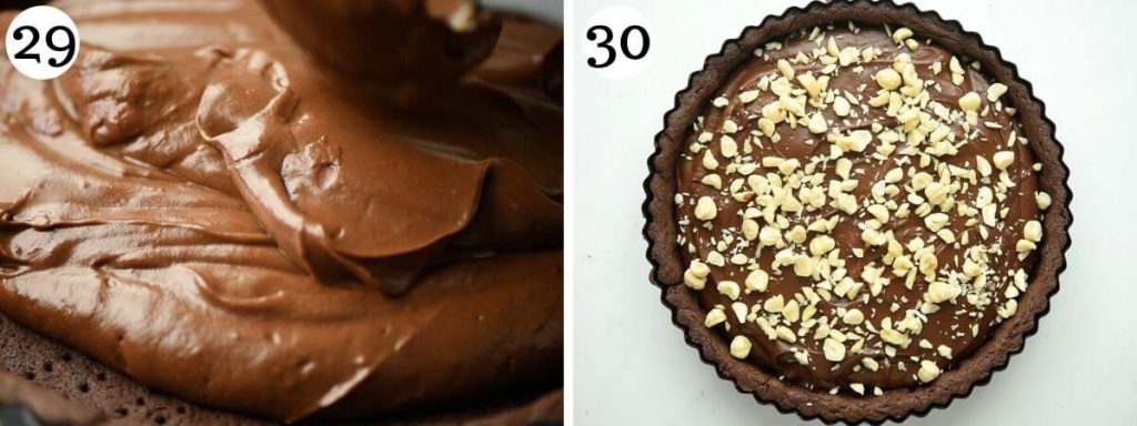 Rich Chocolate Tart with Hazelnuts - Inside The Rustic Kitchen