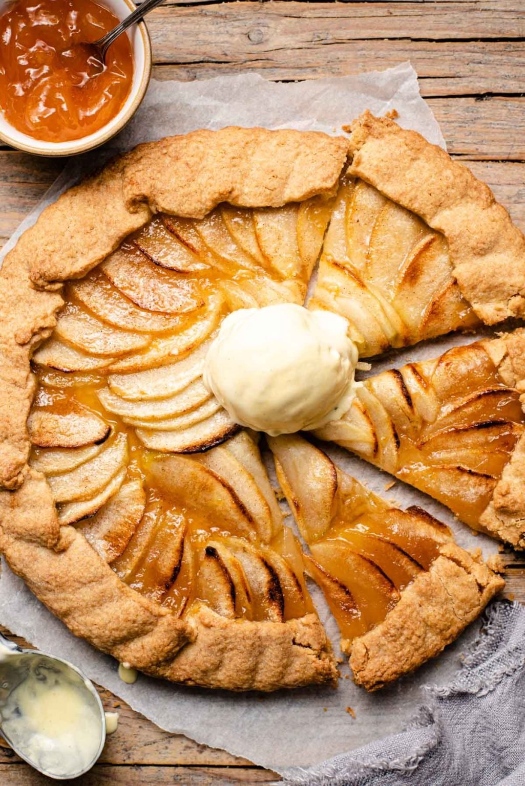 Apple Crostata with Apricot Jam - Inside The Rustic Kitchen
