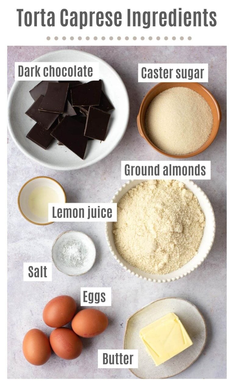 Torta Caprese (Flourless Italian Chocolate Cake) - Inside The Rustic ...