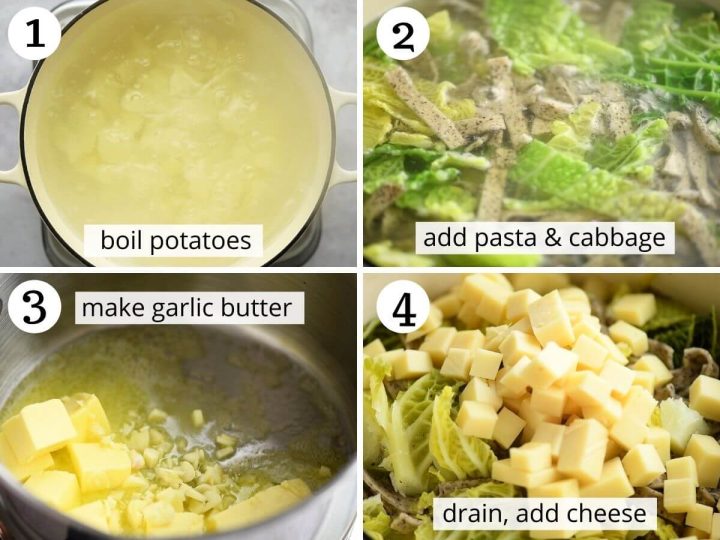 Pizzoccheri Pasta with Potatoes and Cabbage - Inside The Rustic Kitchen
