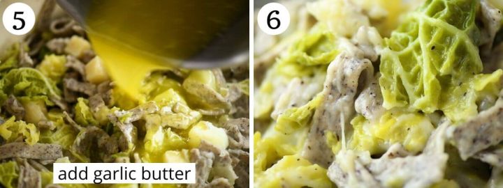 Pizzoccheri Pasta with Potatoes and Cabbage - Inside The Rustic Kitchen