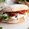 Burrata and Anchovy Sandwich from Amalfi - Inside The Rustic Kitchen