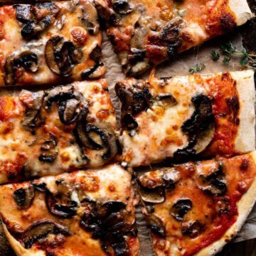Taleggio Mushroom Pizza - Inside The Rustic Kitchen