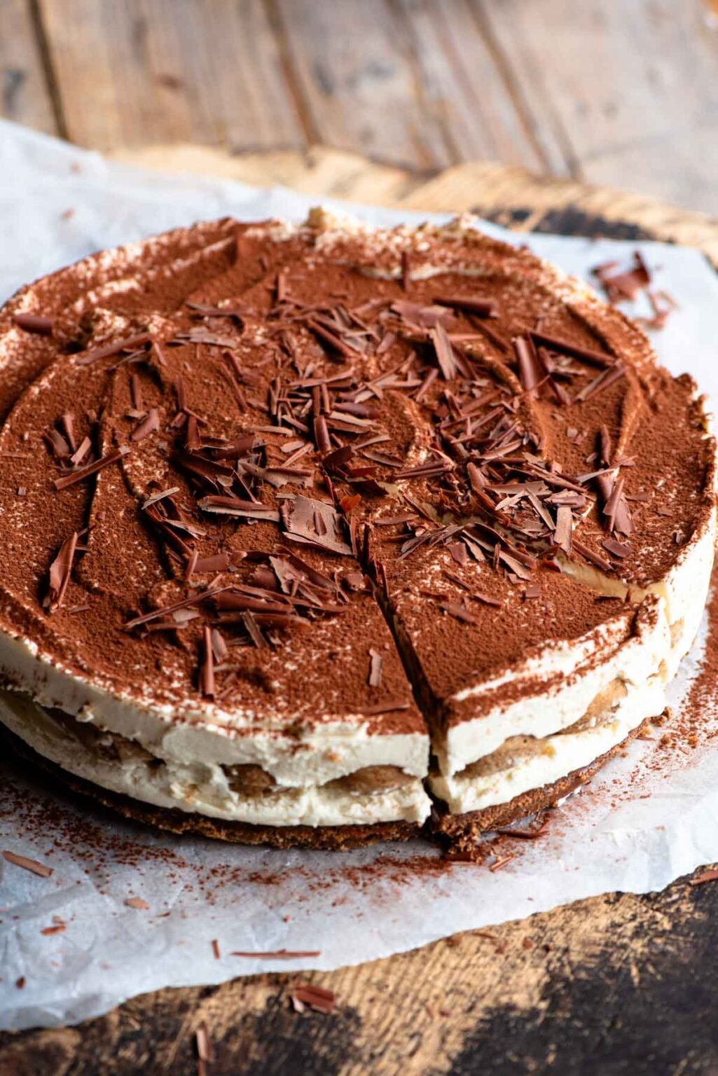 No Bake Tiramisu Cheesecake - Inside The Rustic Kitchen