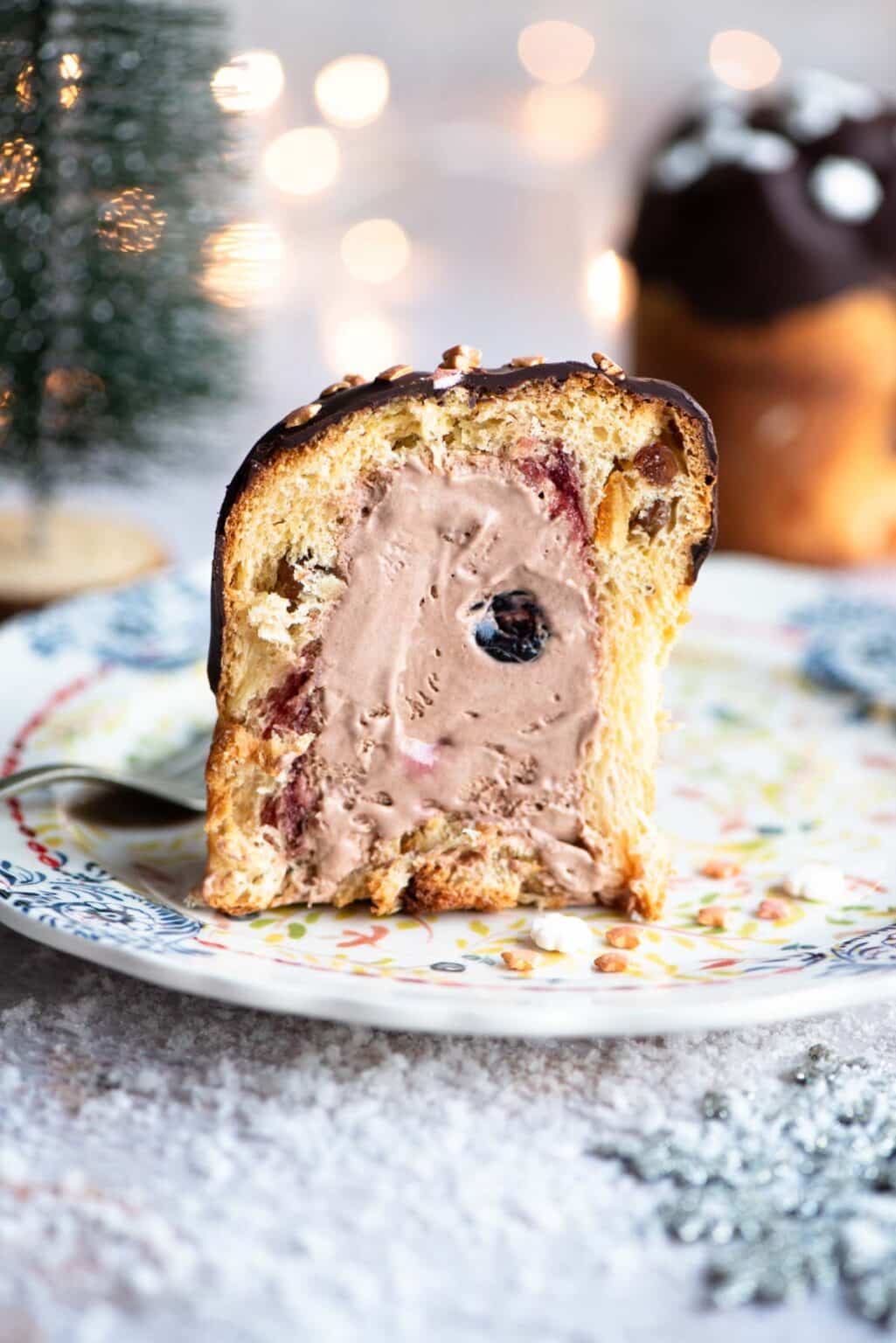 Ice Cream Stuffed Mini Panettone (Cherry and Chocolate) - Inside The ...