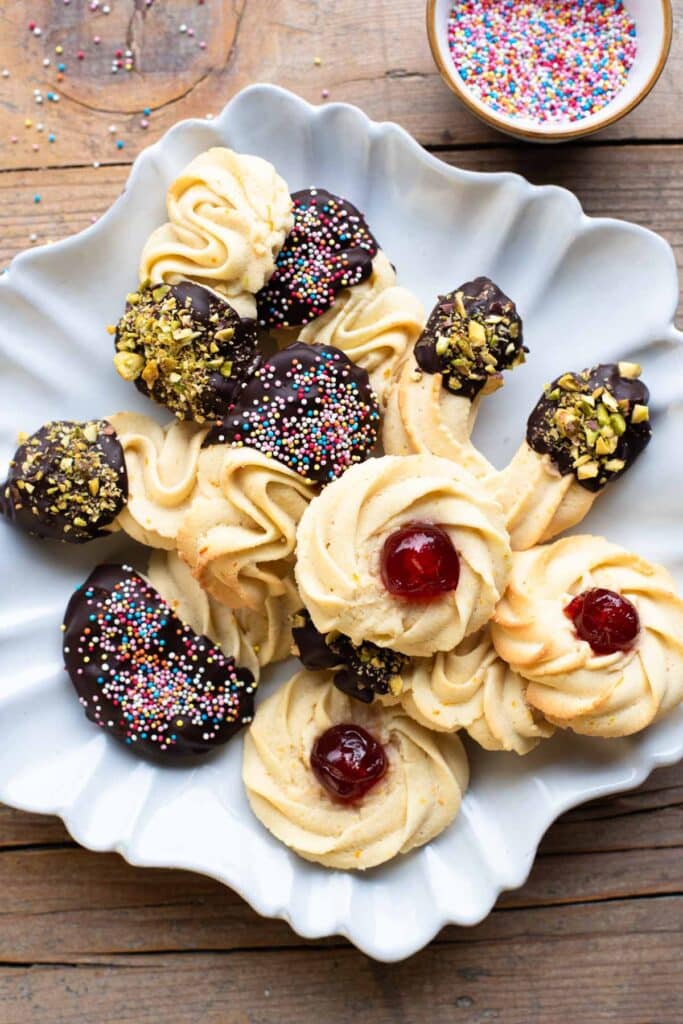 Italian Butter Cookies (Pasta Frolla Montata) - Inside The Rustic Kitchen