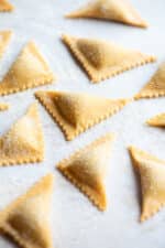 Homemade Triangoli with Mushroom and Taleggio - Inside The Rustic Kitchen