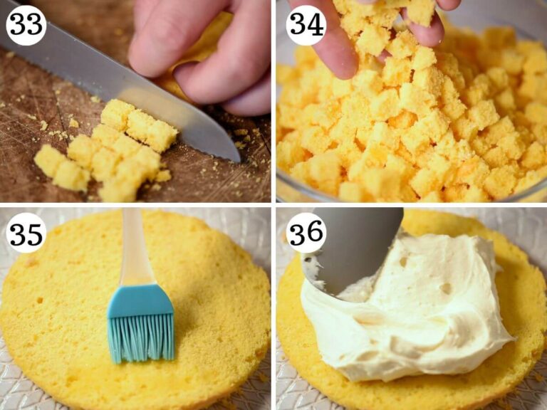 Italian Mimosa cake (Torta Mimosa) - Inside The Rustic Kitchen
