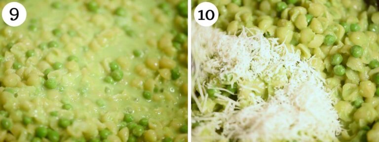 Pasta e Piselli (Pasta with Peas) - Inside The Rustic Kitchen