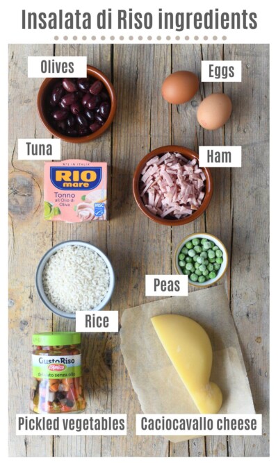 Insalata di Riso (Italian Rice Salad) - Inside The Rustic Kitchen