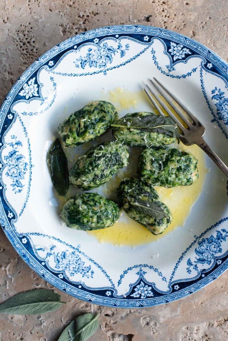 Strangolapreti (Bread and Spinach Dumplings) - Inside The Rustic Kitchen