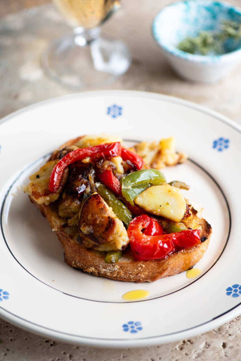 Pipi e Patati (Calabrian Peppers and Potatoes) - Inside The Rustic Kitchen