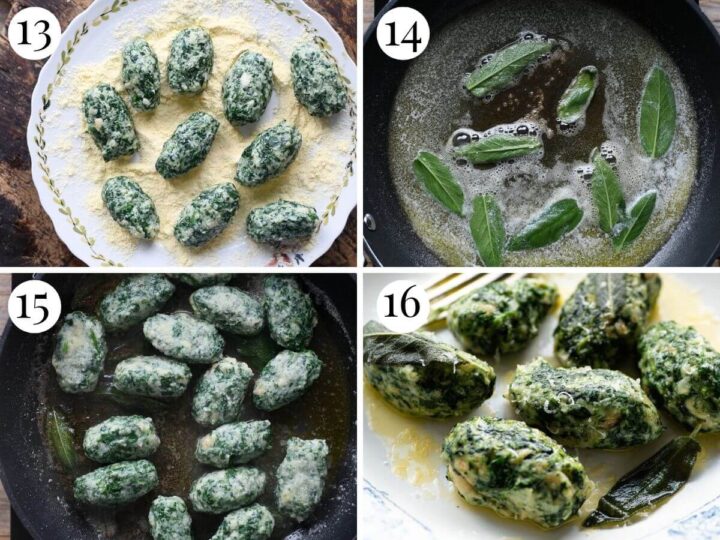 Strangolapreti (Bread and Spinach Dumplings) - Inside The Rustic Kitchen