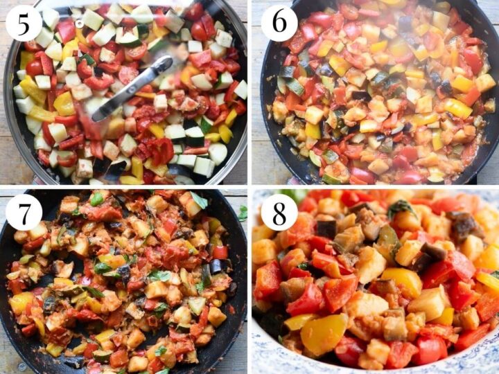 Ciambotta (Stewed Summer Vegetables) - Inside The Rustic Kitchen