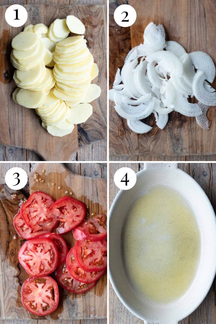 Patate alla Lucana (Italian Potato Gratin) - Inside The Rustic Kitchen