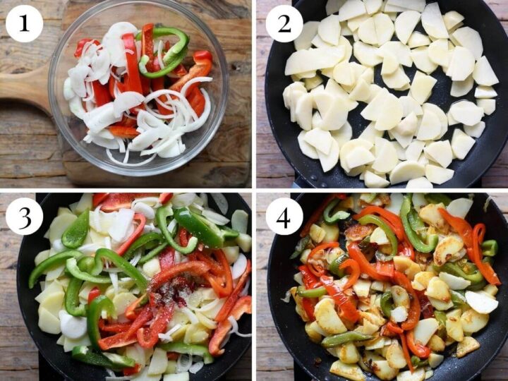 Pipi e Patati (Calabrian Peppers and Potatoes) - Inside The Rustic Kitchen