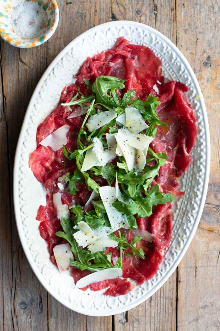 Classic Beef Carpaccio - Inside The Rustic Kitchen