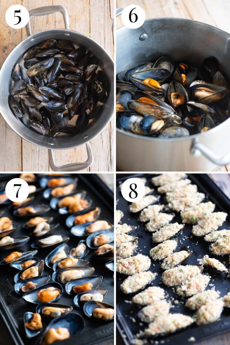 Italian Stuffed Mussels (Cozze Gratinate) - Inside The Rustic Kitchen