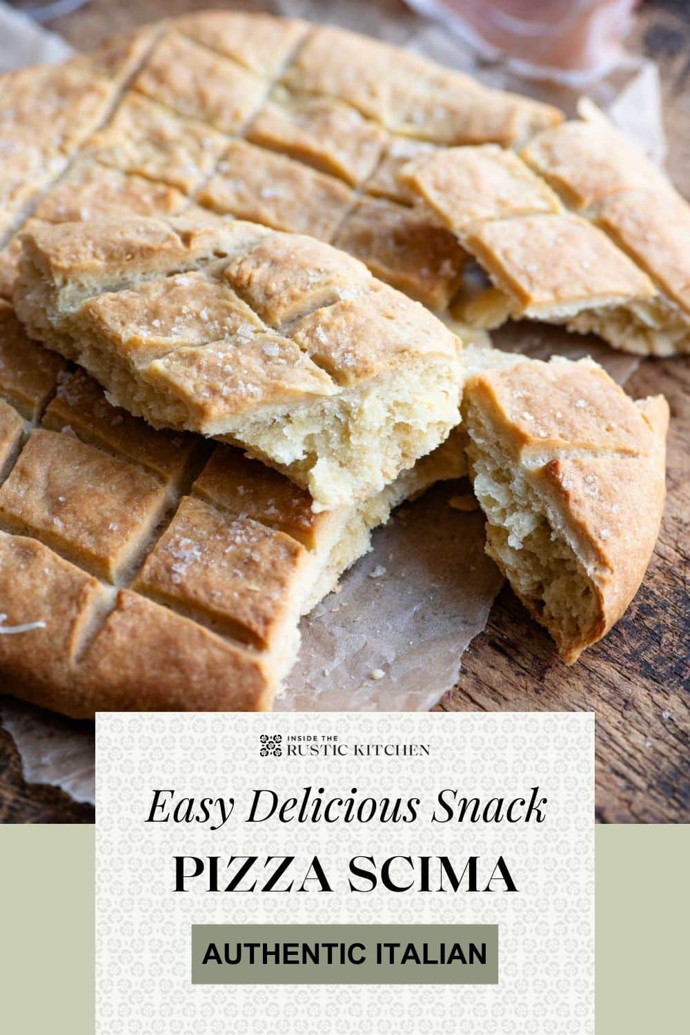 Pizza Scima (Abruzzese Flatbread) - Inside The Rustic Kitchen